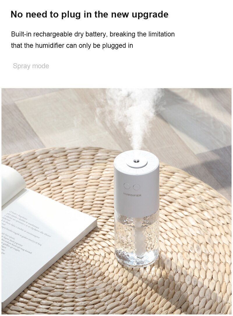 Portable Humidifier USB Ultrasonic Dazzle Cup Diff... – Grandado
