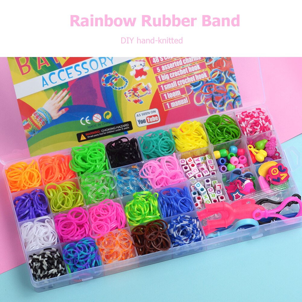 1500/600pcs Rubber Loom Bands Set Kid Multi-functi... – Vicedeal