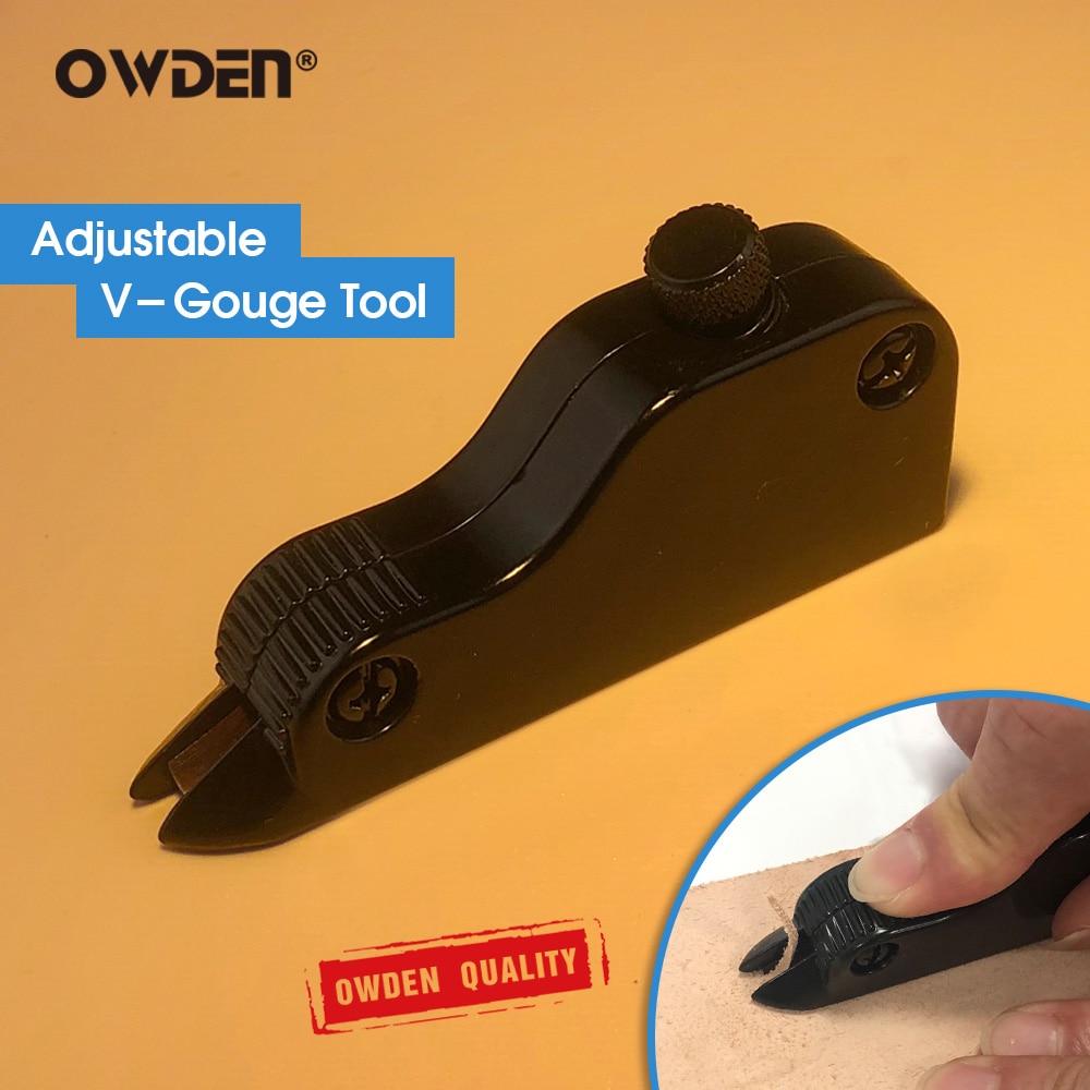 OWDEN Adjustable V-Gouge Tool Leather Craft Cuttin... – Grandado