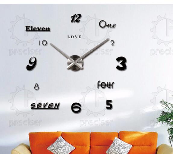 DIY Acrylic Digital 3D Wall Clock Sticker Large Wa... – Grandado