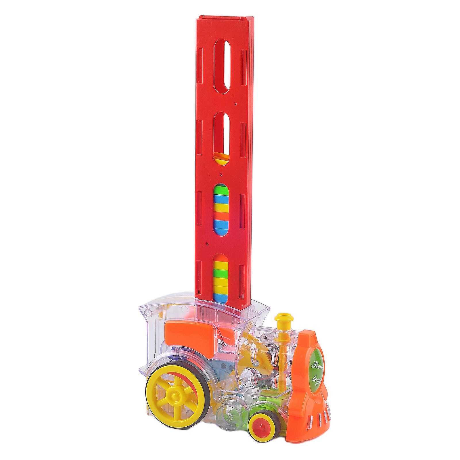 60x Electric Domino Train Blocks Toy sets Stacking... – Grandado