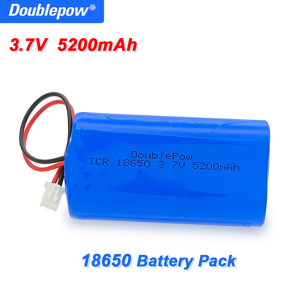 Doublepow 3.7V 18650 Lithium Battery Packs 5200mAh... – Vicedeal