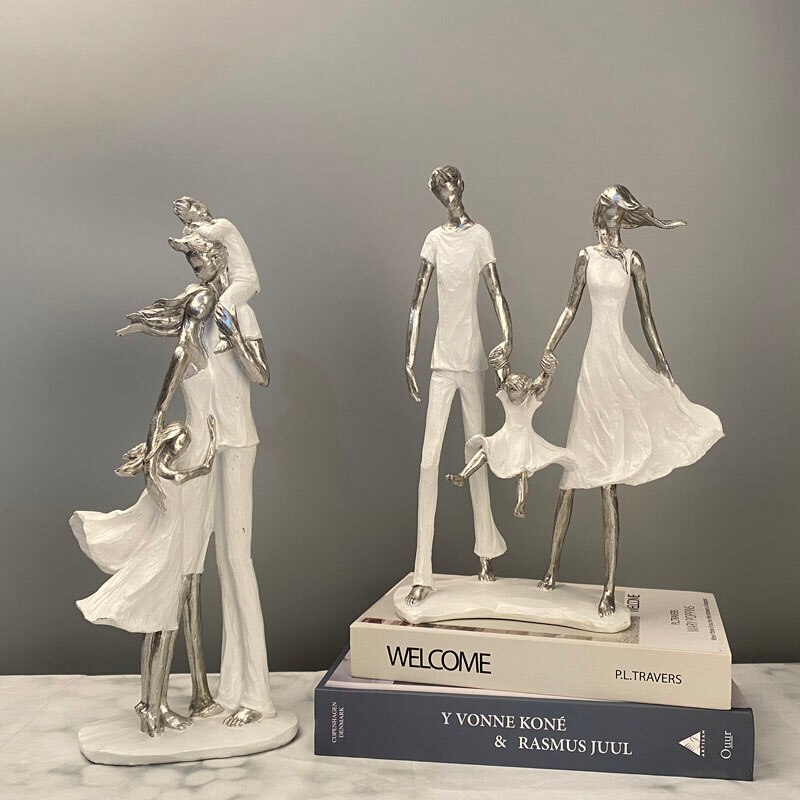 Resin Crafts Nordic Style A Family of Three Holdin... – Grandado