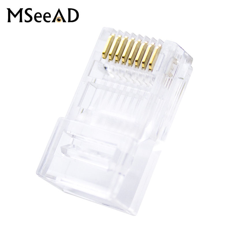 100 Pieces 8P8C RJ45 Modular Plug for Network CAT5... – Vicedeal