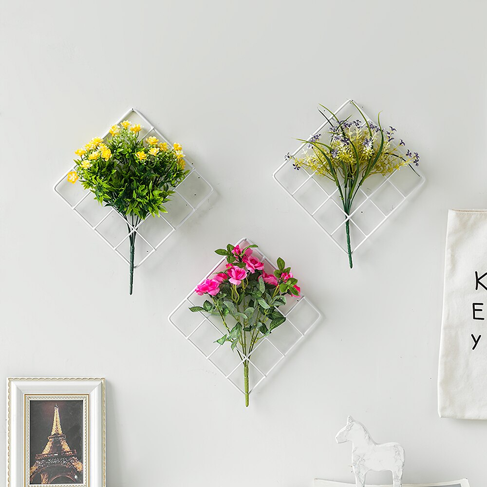 Nordic Home Wall Decoration Iron Grid Decor Photo ... – Grandado