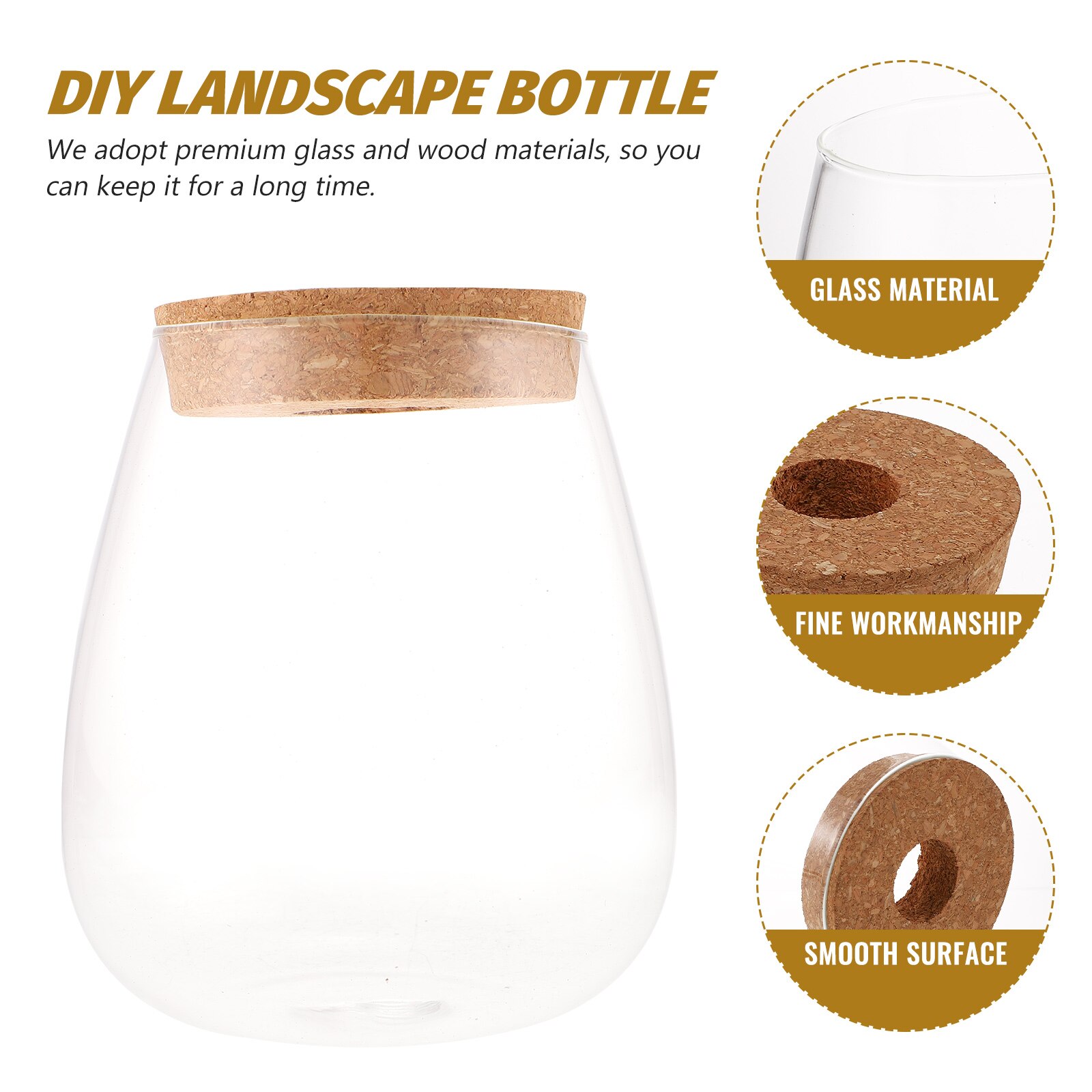 Glass Plant Terrarium Micro Landscape Bottle Deskt... – Vicedeal