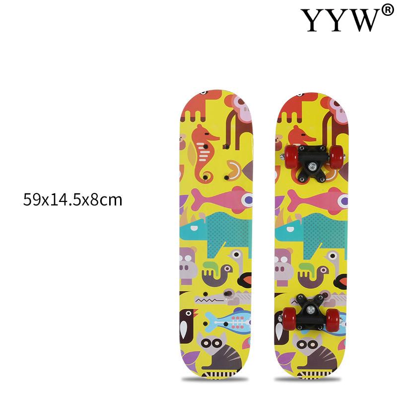 Cartoon 59cm maple deck skateboard double rocker s... – Grandado