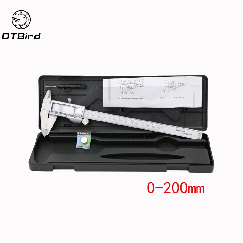 8" 200mm Digital Caliper Stainless Steel Digi... – Grandado
