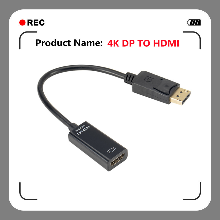 4K DP to HDMI-compatible Cable Adapter Male To Fem... – Grandado