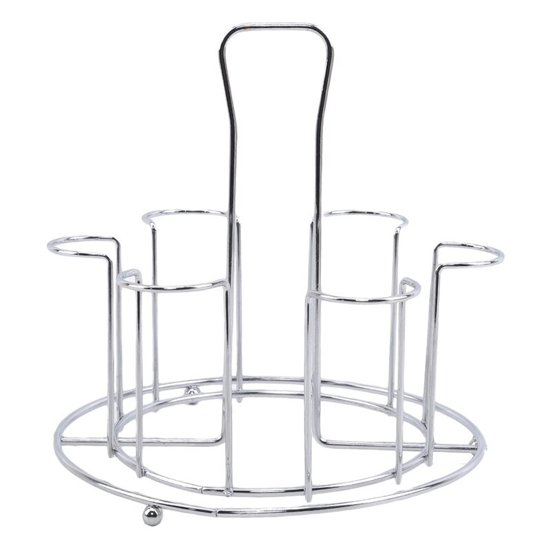 Iron Mug Rack Silver Water Cup Holder Home Storage... – Grandado