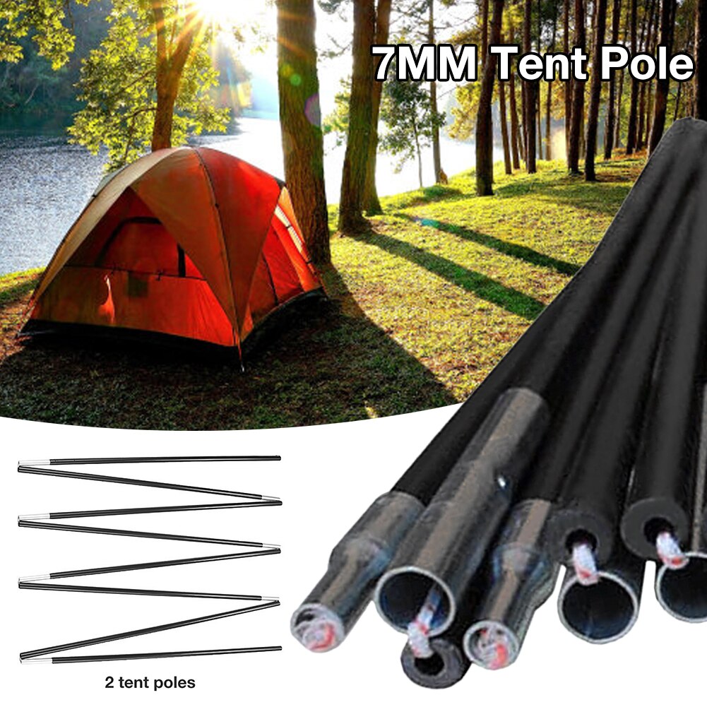 1 Set 2 Tent Poles 7MM Tent Pole Fiberglass Rod Cu... – Grandado