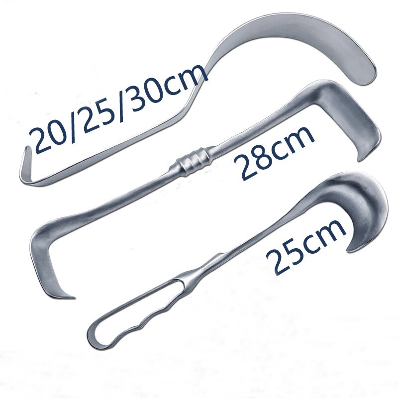 S Retractor Large abdominal hook Stainless steel D... – Vicedeal