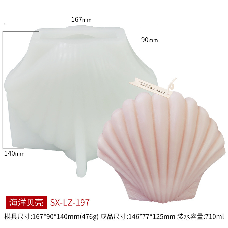 Molde de silicona de concha de Coral de arte grand... – Grandado