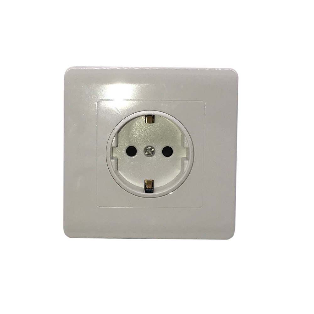 EU Wall Socket 3 Colors White Glass Crystal Panel ... – Vicedeal