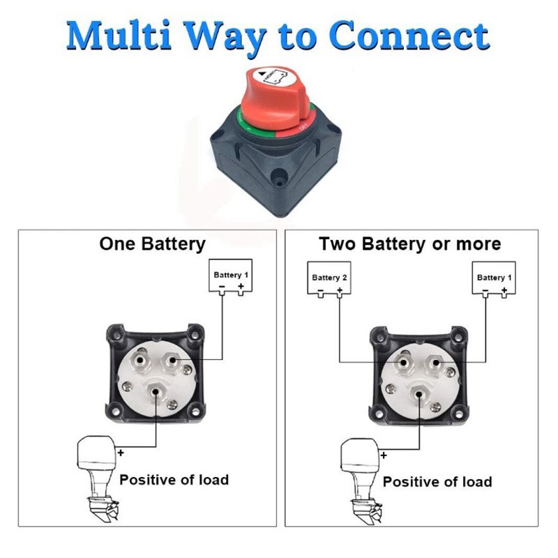 NST 1-2-Both-Off Selector Battery Isolator Switch ... – Grandado