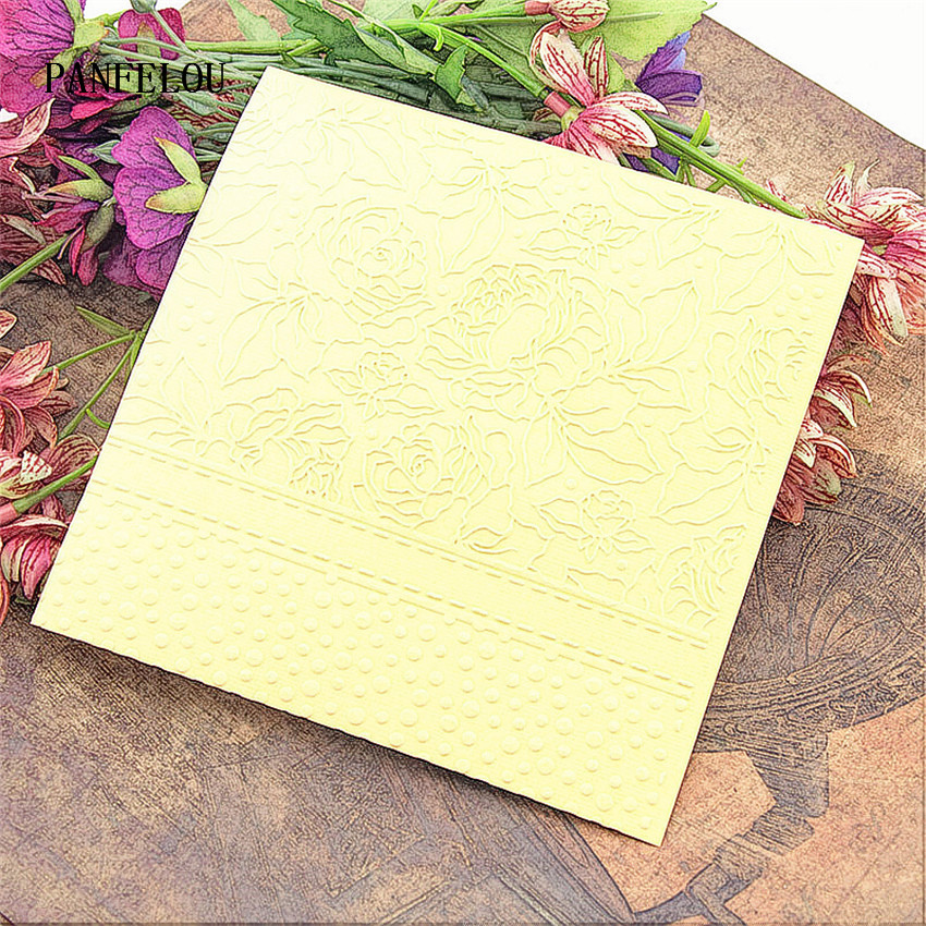 PANFELOU Easter The rose garden Embossing folders ... – Grandado