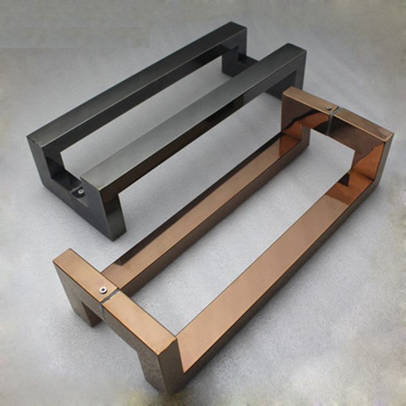 CC=400MM Modern Square Glass Door Pull Handle Comm... – Grandado