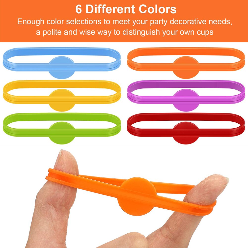 24pcs Kitchen Wine Cup Goblet Home Strip Tag Silic... – Grandado