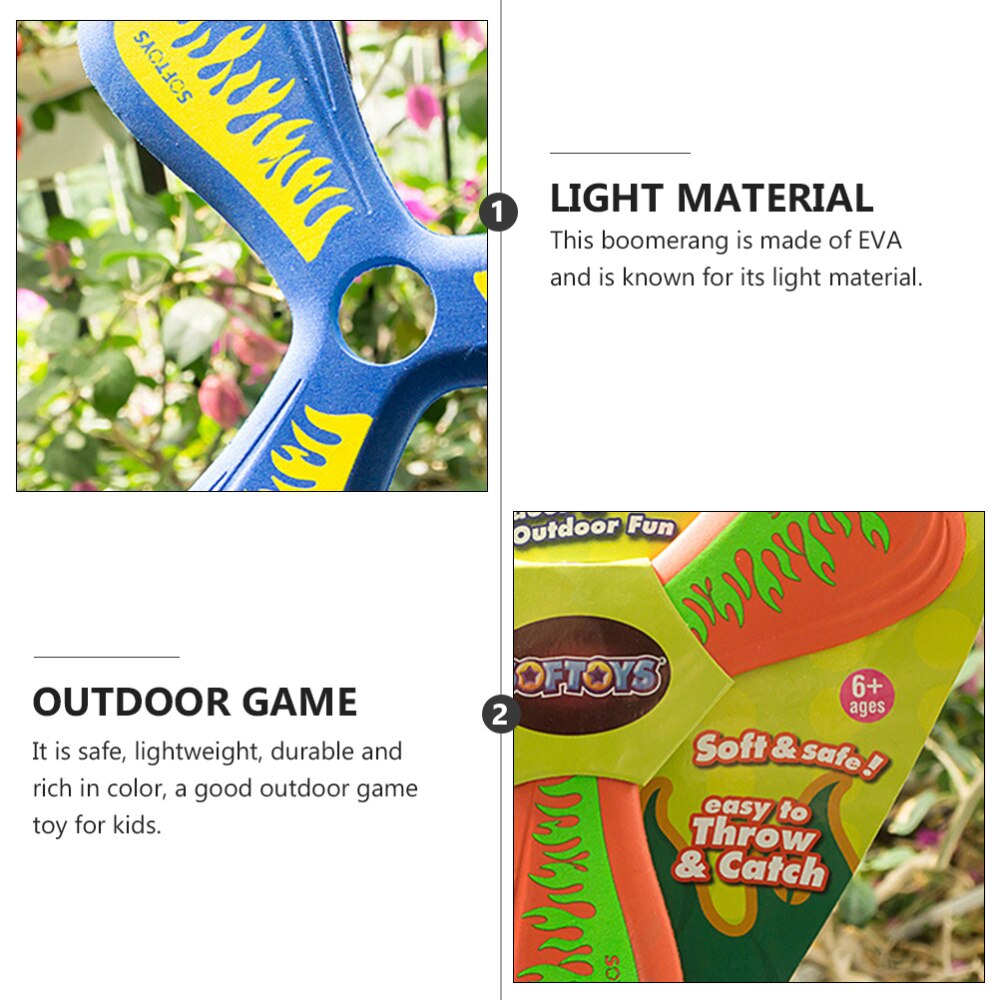 1pc Triangle Boomerang Outdoor Recreation Toys Kid... – Grandado