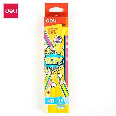 DELI Triangular Graphite Pencils HB 2B Students Po... – Vicedeal