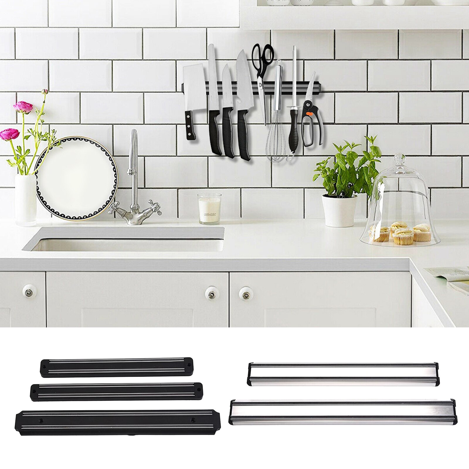Magnetic Strip Scissor Storage Holder Rack Strip K... – Vicedeal