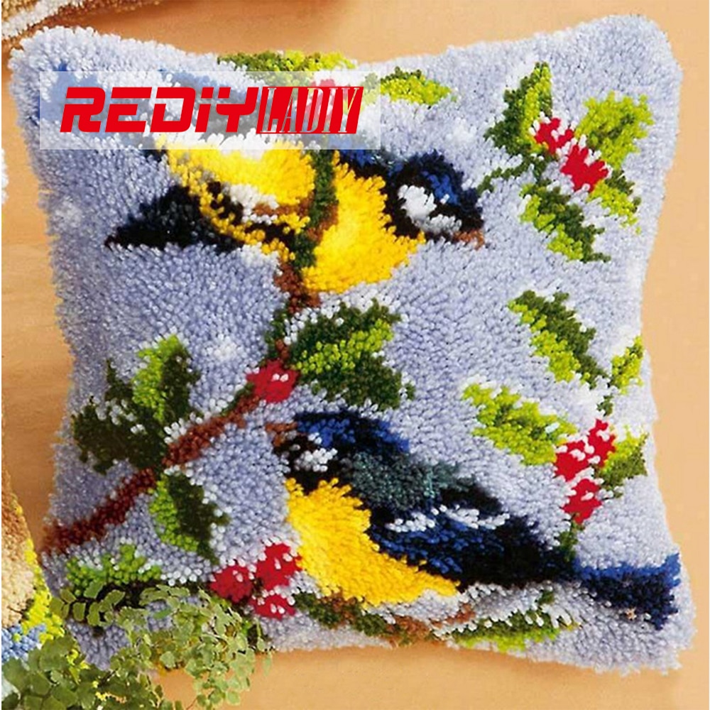 Rediy Ladiy Klink Haak Kussen Kits Lover Vogels Ku... – Grandado