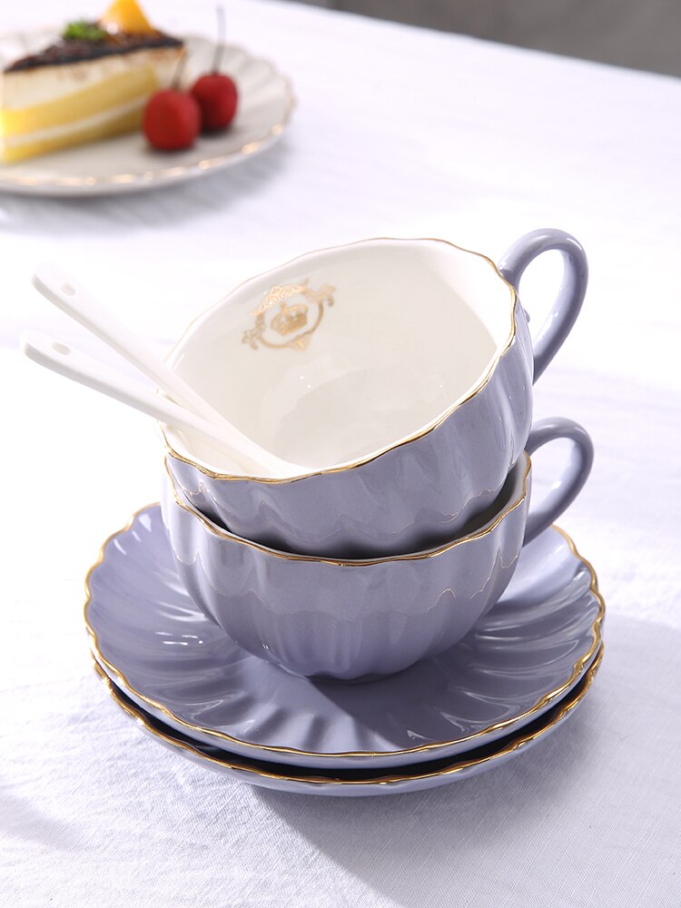 Retro palace keramiske kaffekopper og underkopper ... – Vicedeal