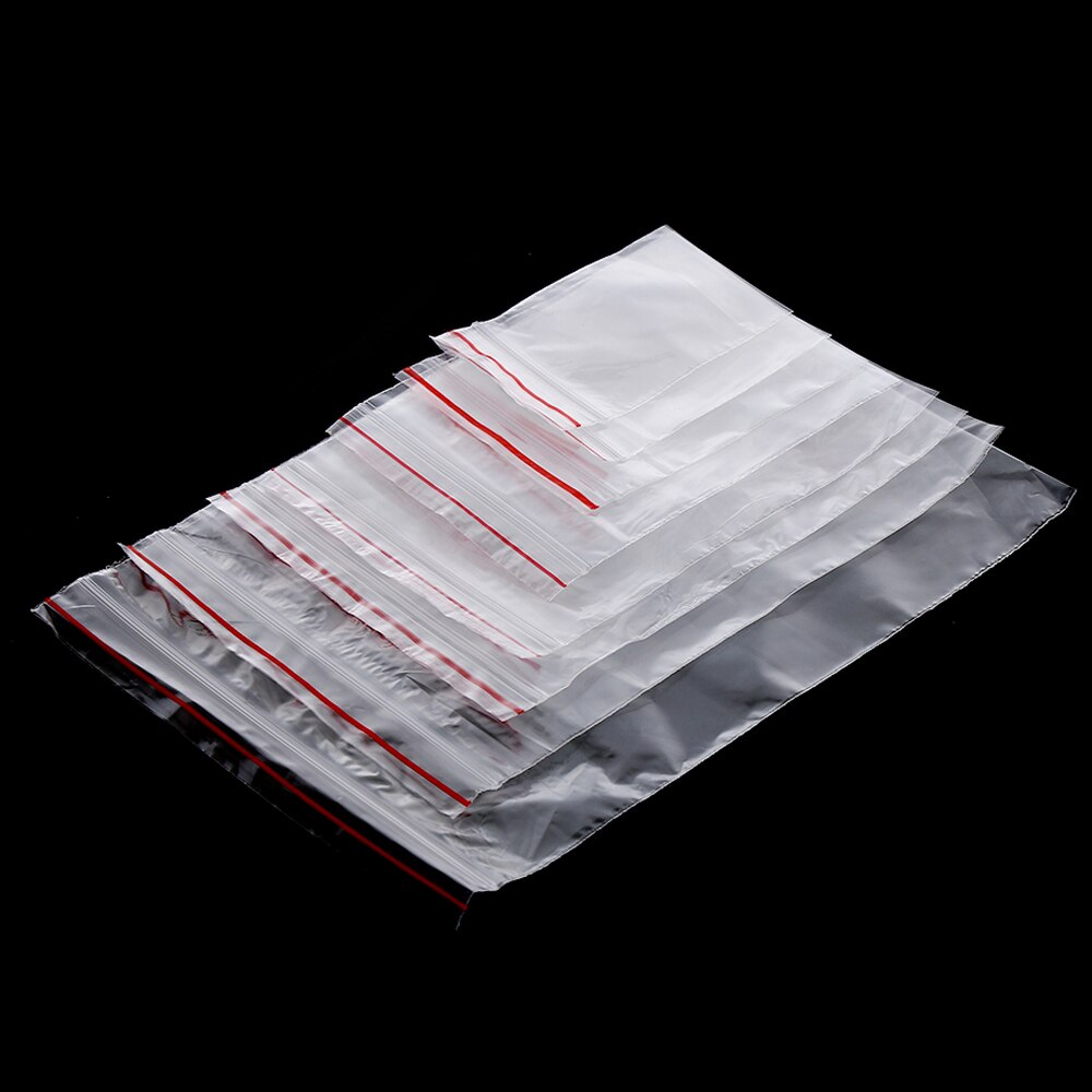 100 Stks/pak Clear Hersluitbare Sieraden Zip Met L... – Vicedeal