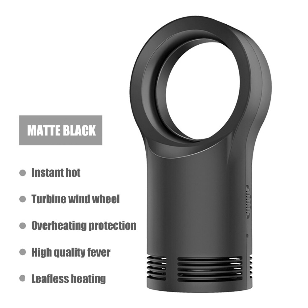 Leafless Electric Fan Home Desktop Bladeless Heate... – Vicedeal