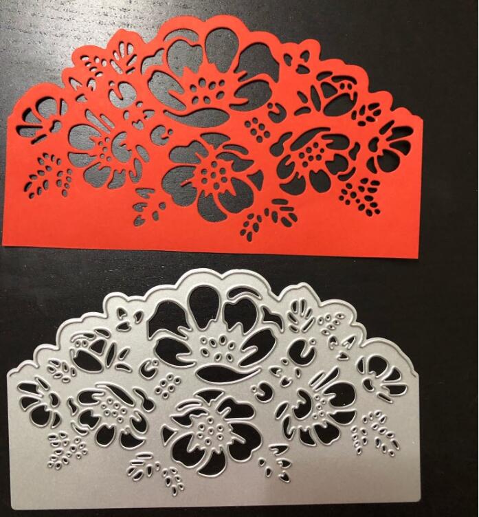 Floral Edge Border Metal Cutting Dies For DIY Scra... – Grandado