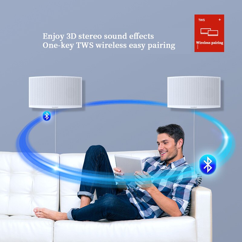 Wall Mount Bluetooth Speaker Build-in Micphone Spe... – Vicedeal