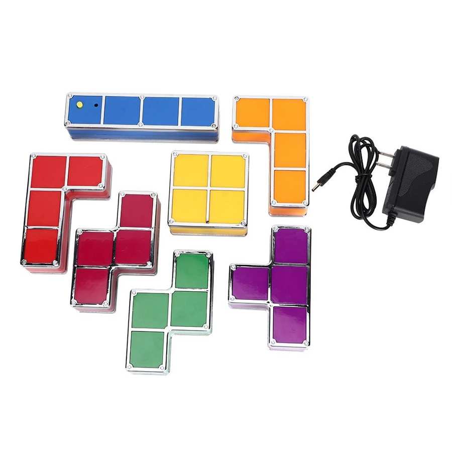 Puzzle Stackable LED Light Colorful Block Construc... – Vicedeal