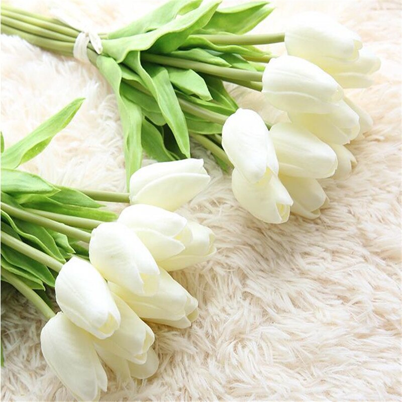2 Stks/partij Mooie Tulp Kunstmatige Pu Bloemen Bl... – Vicedeal