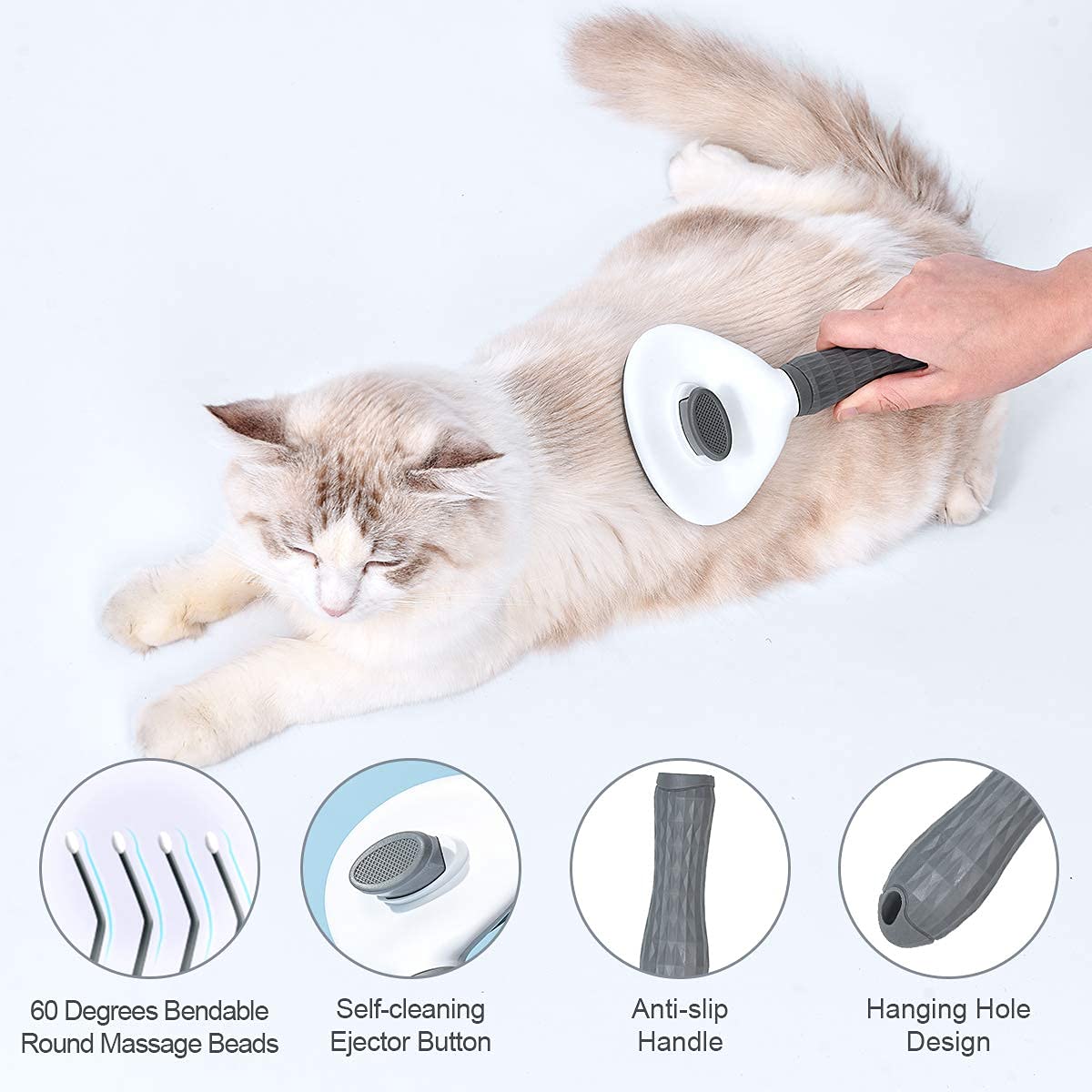 Feeko Pet Hair Remover Brush Verwijdert Haren Hond... – Vicedeal