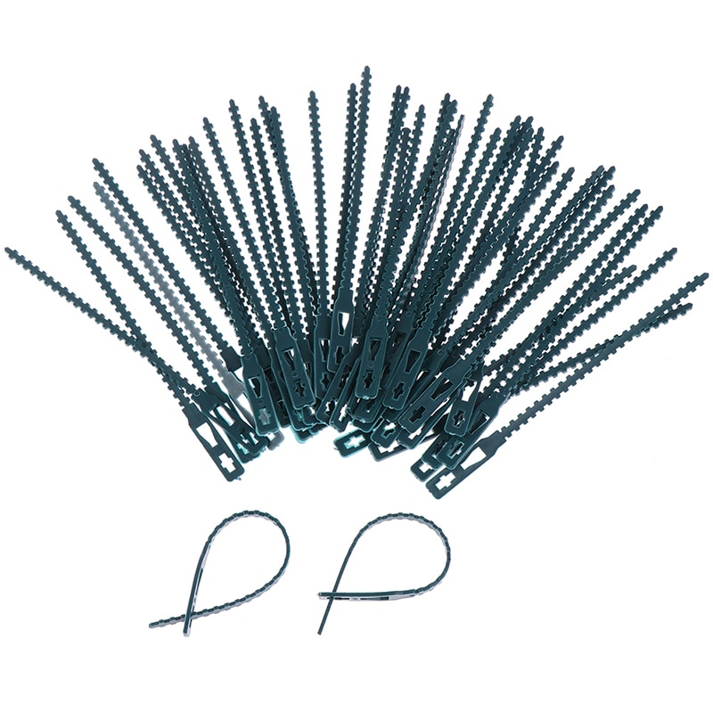 Adjustable 50pcs Plastic Plant Cable Ties Reusable... – Grandado