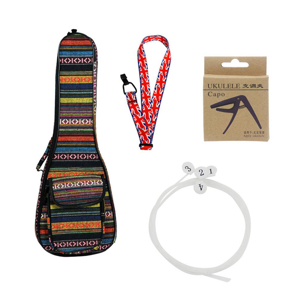 4pcs Ukulele Kit 23inch Ethnic Ukulele Bag+U630 St... – Grandado