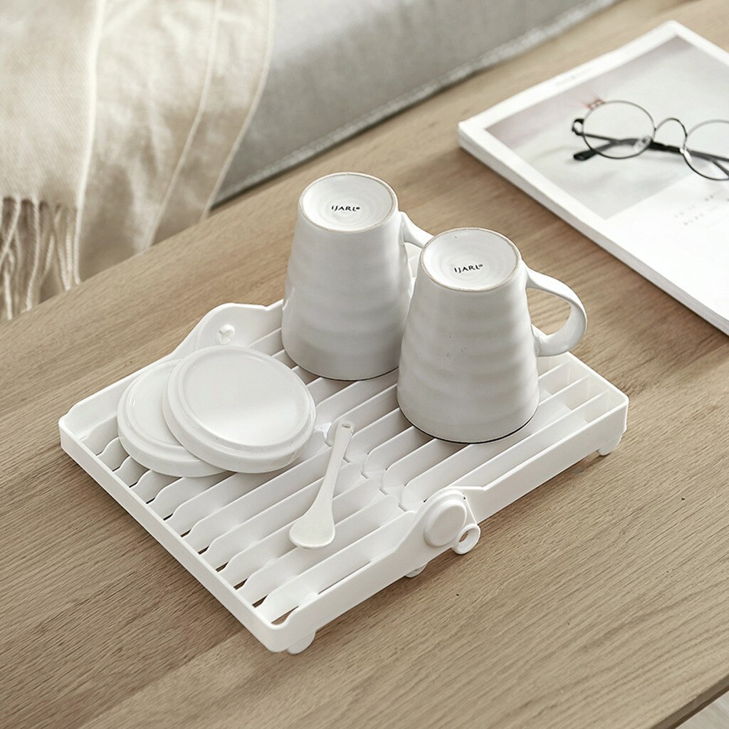 Kitchen Foldable Dish Plate Drying Rack Organizer ... – Grandado