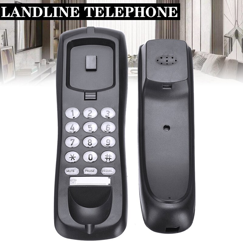 Mini Desktop Corded Landline Phone Fixed Wall Tele... – Grandado