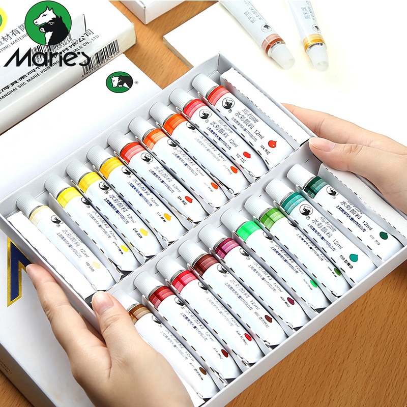 Marie's watercolor paint set beginner student pain... – Grandado