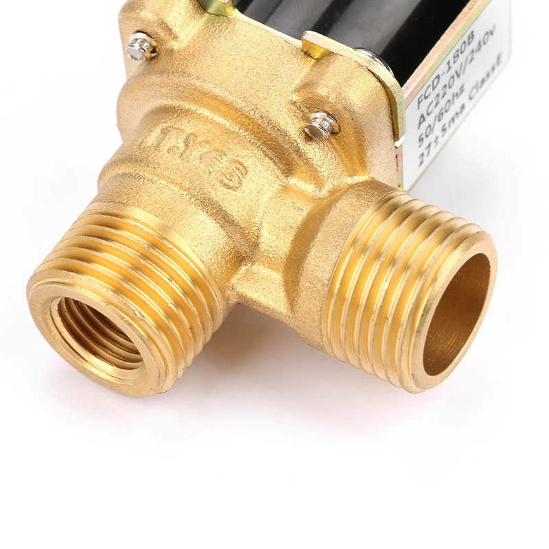 NC Solenoid Valve Brass AC220V G1/2 Normal Closed ... – Grandado