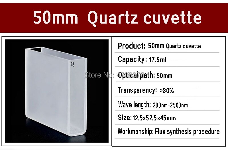 Quartz Glass Cuvette Cell with cover for chemical ... – Vicedeal