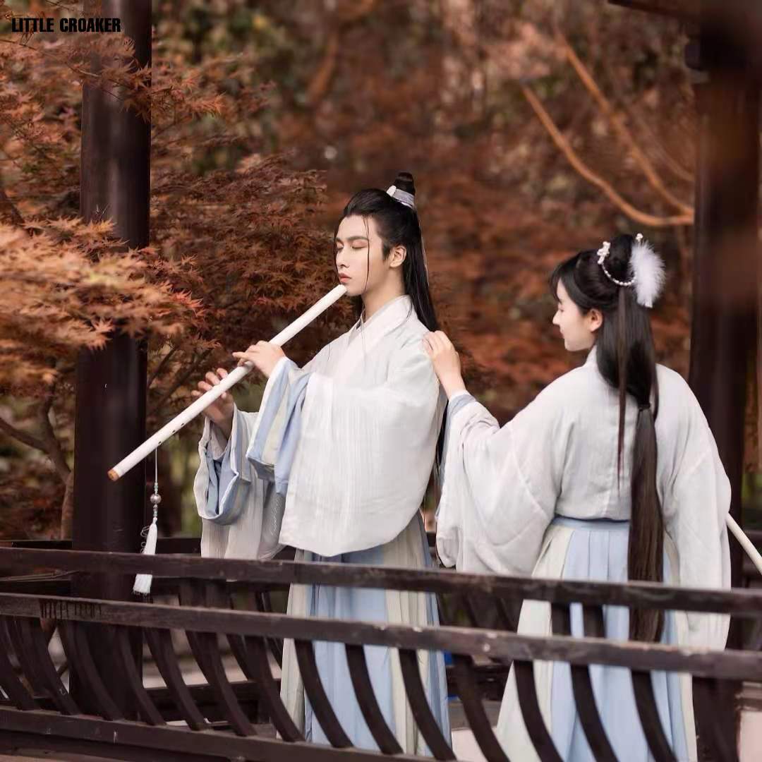 Men Ancient Chinese Style Hanfu Round Neck Long Ro... – Grandado