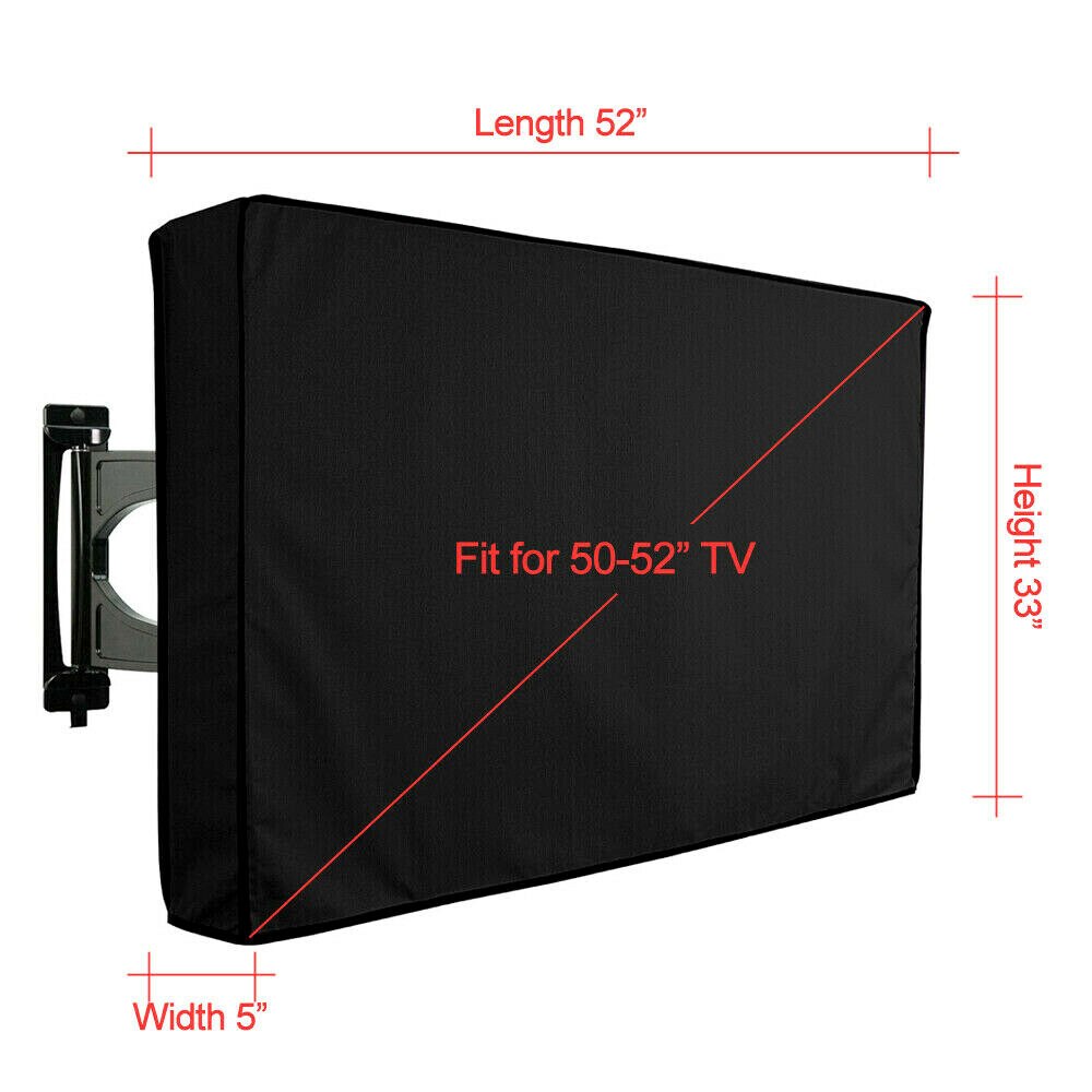 Outdoor Black Waterproof Dustproof TV Cover Televi... – Vicedeal