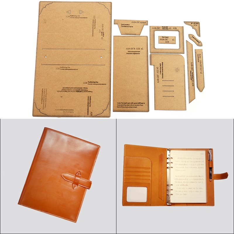 Leather Craft Women's A5 loose-leaf Notebook P... – Grandado