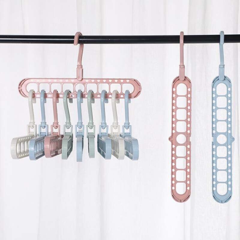 Nine-hole Rotating Hanger Storage Rack Clothes Rac... – Vicedeal