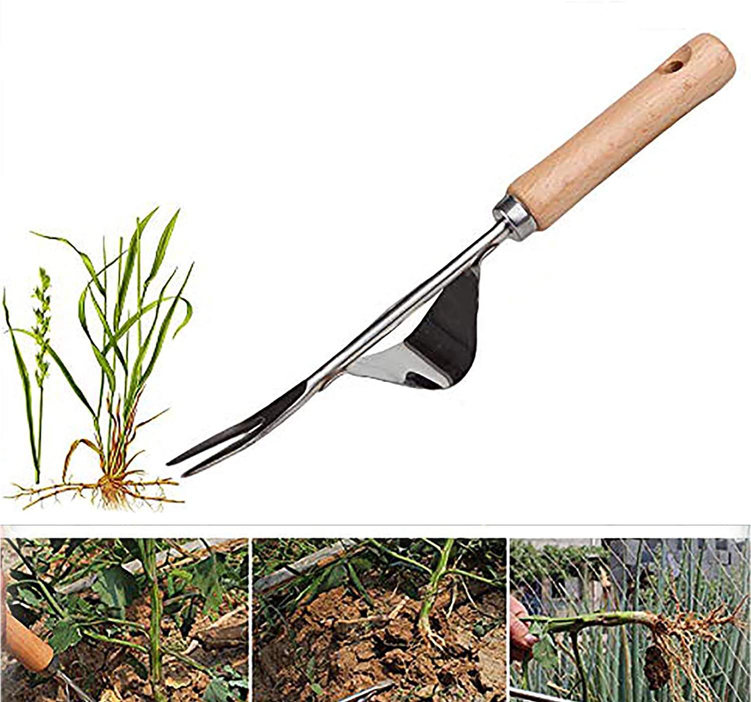 Rvs Tuin Wieder Tool Houten Handvat Wieder Ripper ... – Grandado