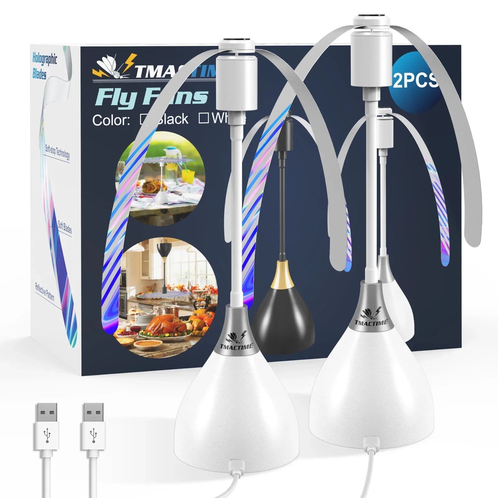 2/3pcs Fly Fans For Tables Effective Fly Repellent... – Grandado