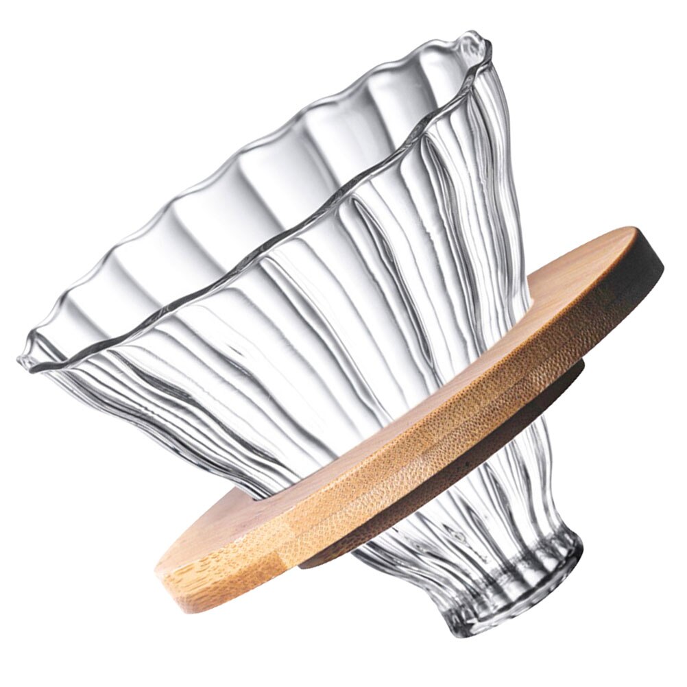 1 Set Stripe Glass Coffee Dripper Coffee Drip Filt... – Grandado