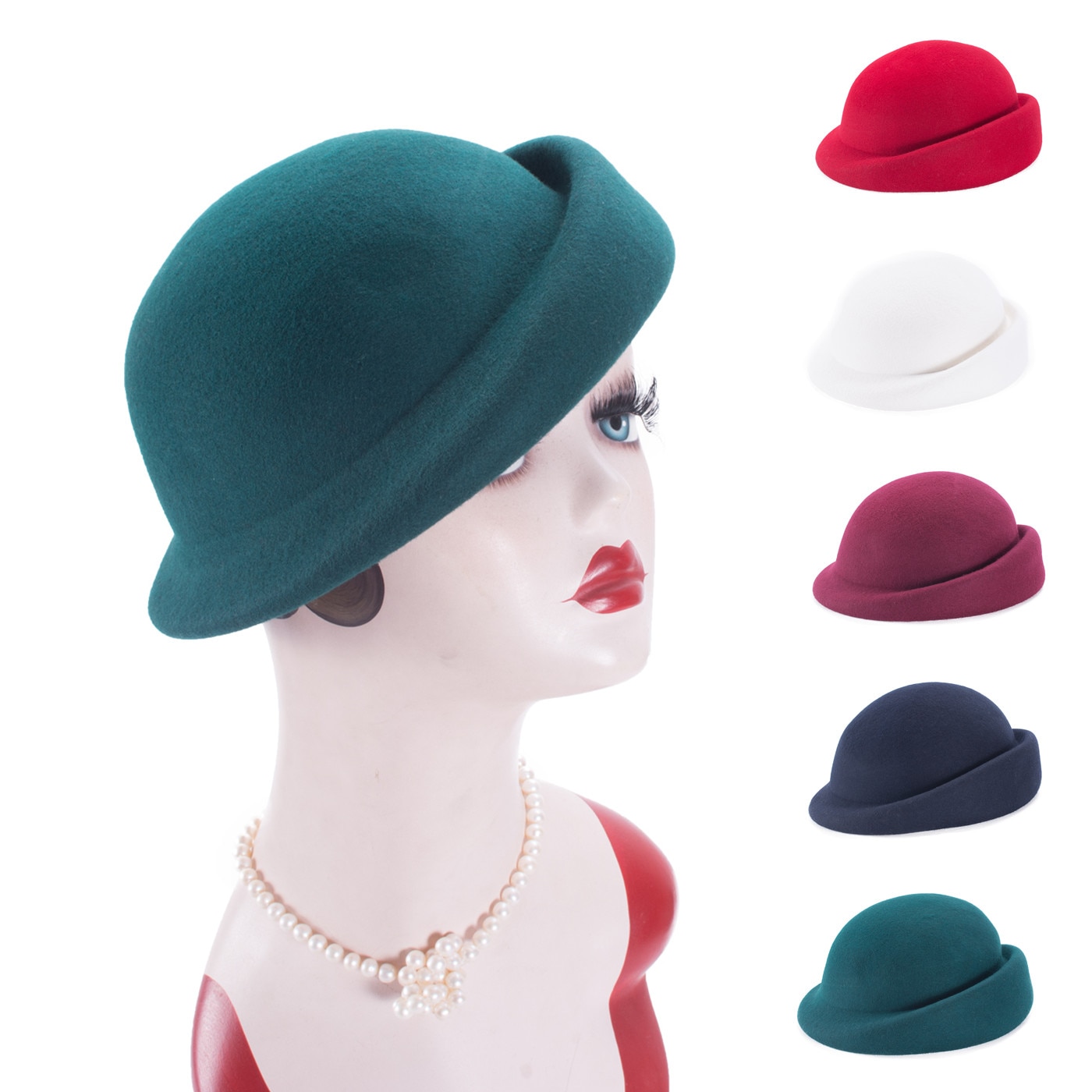 Lawliet Womens Vintage Style 100% Wool Felt Beret ... – Grandado