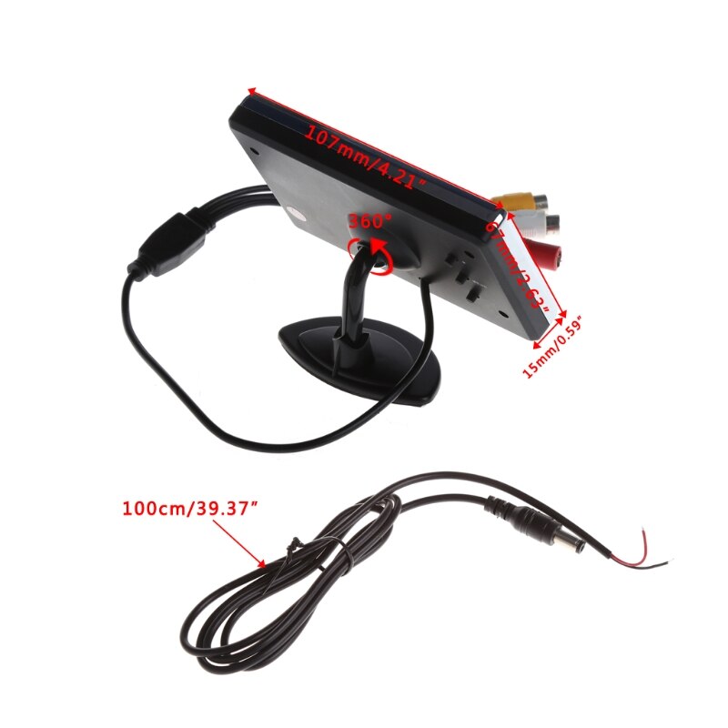 2022 3.5" TFT LCD Color Monitor Screen DVD VC... – Grandado